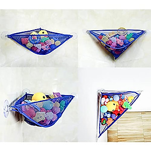 BRALF Bathroom Toy Storage,Organiser Net,Organizers for Bathroom Baby Bath Bathtub Toy Holder Storage Net Mesh Bag Organizer,Bath Toy Organizer with Strong Suction Cups Bathtub Toys Holder