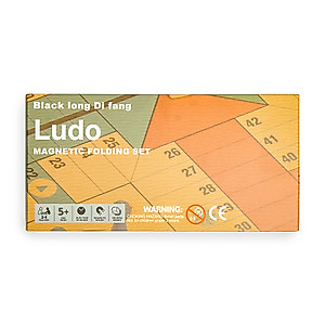 Ludo Magnetic Folding Travel Board Game Set - 9.75 Inches