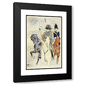 ArtDirect Napoleon II 19x24 Black Modern Wood Framed with Double Matting Museum Art Print by Toulouse-Lautrec, Henri