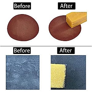 WCIC 3 Pack Abrasive Cleaning Stick 1-1/2" x 1-1/2" x 7-7/8" Natural Rubber Eraser Stick for Sanding Belts & Sanding Discs & Skateboard Grip Cleaner & Woodworking Eraser