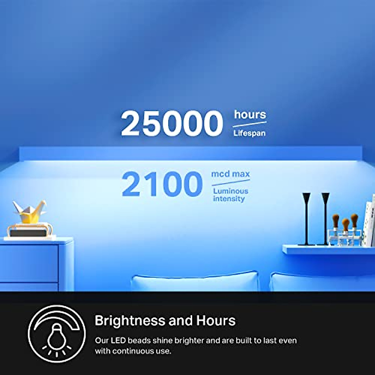 Kasa Smart LED Light Strip, RGB, 32.8ft(2 Rolls of 16.4ft.) Wi-Fi LED Strip Works w/ Alexa & Google Assistant,High Brightness, Trimmable, Up to 25,000 Hours,2Yr Warranty (KL400L10),Multicolor