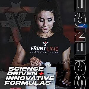 FRONTLINE FORMULATIONS Isolean, 100% Whey Protein Isolate, Fast Absorption, Iso Lean, Low Sugar, Maximize Recovery, 25 Grams Per Serving, Veteren Owned and Operated (28 Servings, Vanilla Bean)