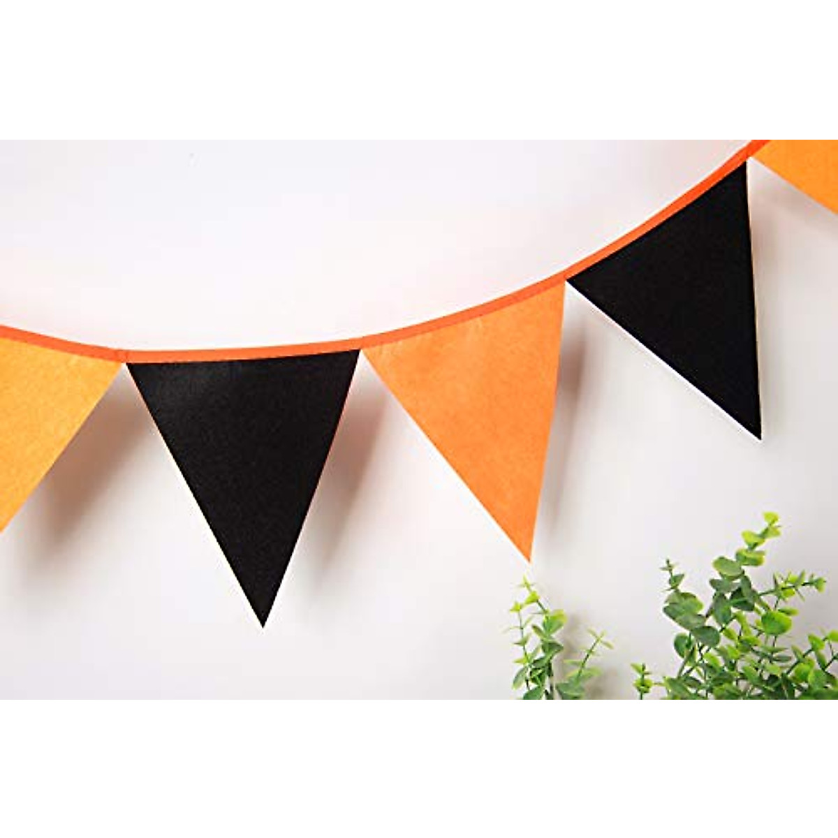 LOVENJOY Felt Black and Orange Banner Graduation Party Decoration