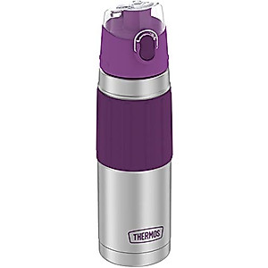 Thermos 2465SSP6 18-Ounce Vacuum-Insulated Stainless Steel Hydration Bottle (Deep Purple), 18 Ounce