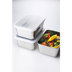 Yoshikawa EAtCO YOUKI Food Container, Silver