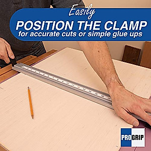 ProGrip Straight Edge Clamp Ideal for Cutting Large Sheets of Plywood and Dado Slots (50 inch Clamp)