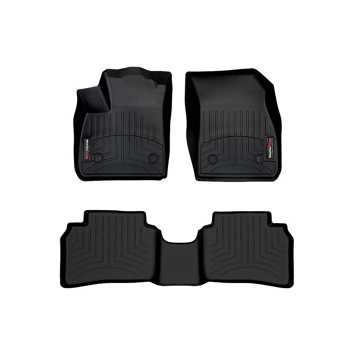 WeatherTech Custom Fit FloorLiners for Buick Envision - 1st & 2nd Row (441660-1-2), Black