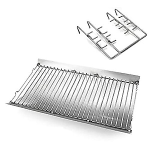 Htanch SZ3509 (1-Pack) 20.4 inches Stainless Steel Fire Grate Hanger and Ash Drip Pan for Chargriller 5050, Chargriller 5072, Chargriller 5650