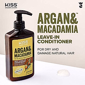 KISS Color & Care Argan & Macadamia For Dry and Damaged Natural Hair (Leave-In Conditioner)