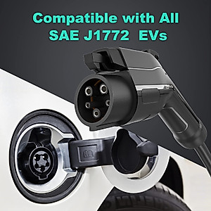 MAX GREEN Speeder Level 2 EV Charger, Adjustable Current (10A/16A/20A/24A/32A) Portable EVSE, 240V 25ft NEMA 6-50 Electric Vehicle Charging Station