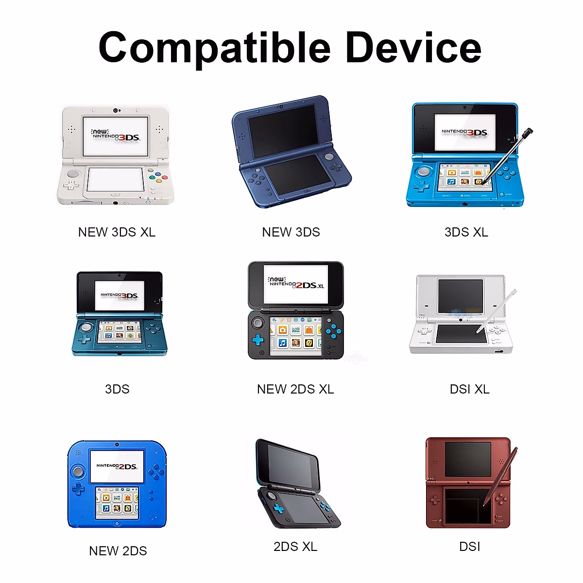 Alitutumao 3DS USB Charging Cable Power Charger Cord Compatible with New 3DS XL, New 3DS, 3DS XL, 3DS, New 2DS XL, New 2DS, 2DS XL, 2DS, DSi, DSi XL