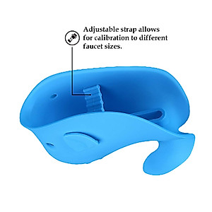 Aurelie Silicone Whale Tub Faucet Cover for Kids, Protective Baby Safety Products for the Bathtub Spout, Blue