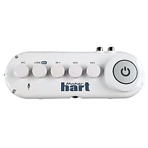 Maker hart Just Combo V 5 Channel Bluetooth Audio Mixer/4 Stereo+Mic IN/Bluetooth IN&OUT/USB Audio OUT/RCA OUT