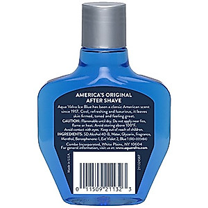 Aqua Velva After Shave, Classic Ice Blue, Soothes, Cools, and Refreshes Skin, 3.5 Ounce