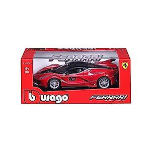Bburago 1:24 Scale Racing Ferrari FXX-K Die Cast Vehicle (Colors May Vary)