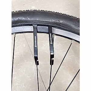 Boenoea Bicycle Tire Lever Stainless Steel Tire Changing Tool,Bike Tire Removal Repair Tools (Metal)