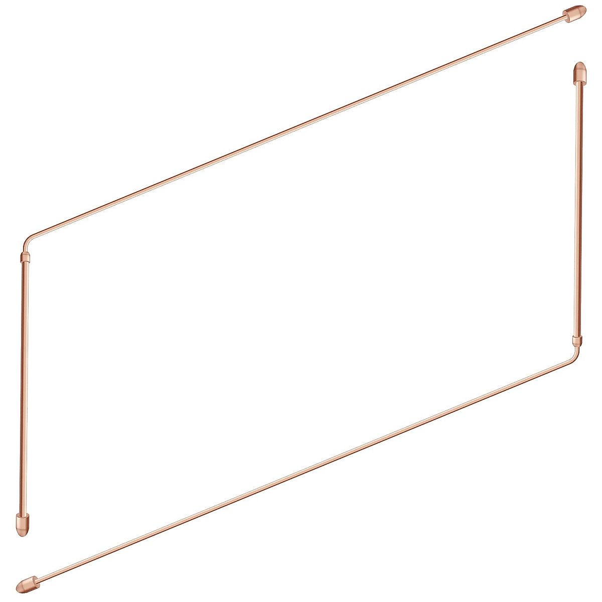 Dowsing Rods, 99.99% Copper Dowsing Rods for Ghost Hunting Tools, Divining Rods for Water Divining, Energy Healing, Paranormal, Gold, Yes No Questions