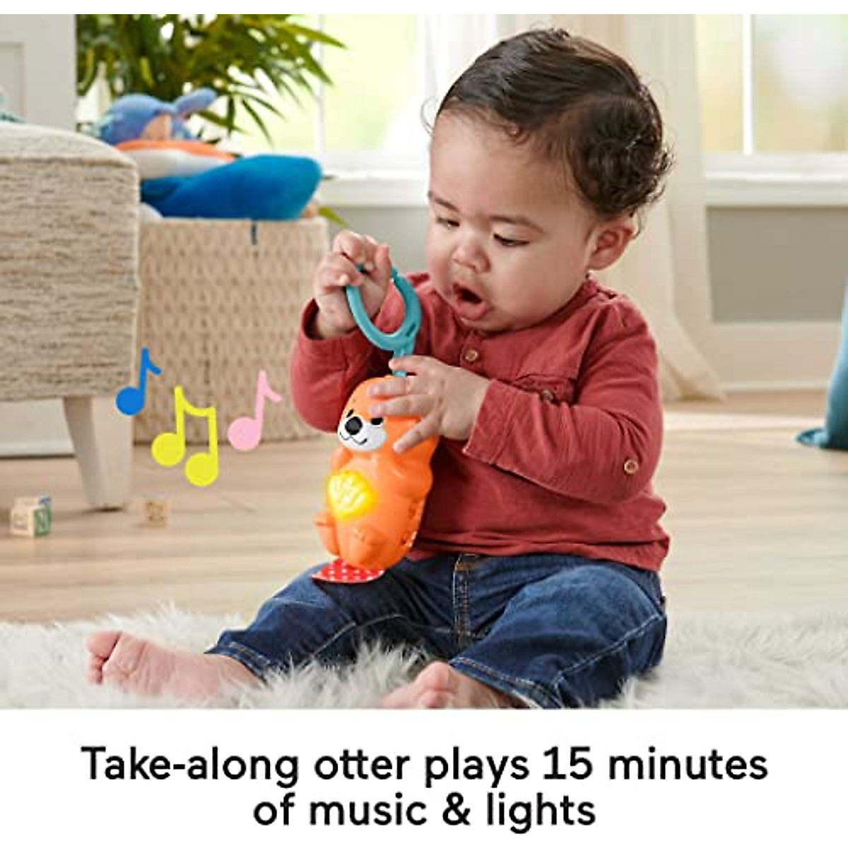 ​Fisher-Price 3-in-1 Baby Gym and Activity Mat Gift Set with Hedgehog Plush Sensory-Toy, Music Glow and Grow Gym [Amazon Exclusive]