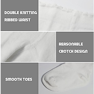 BEAR MUM Baby Girls' Seamless Organic Cotton Tights White 0-6Month