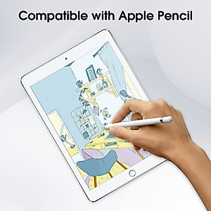 Arae Screen Protector Compatible with iPad 10.2 Inch (9th Generation 2021) & (8th Generation 2020) & (7th Generation 2019) Tempered Glass Anti Scratch, 2 Pack