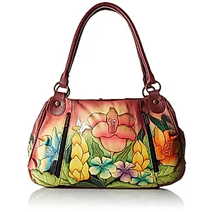 Anna by Anuschka womens 8064 Shoulder Handbag, Mediterranean Garden, One Size US