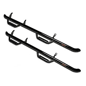 N-Fab Nerf Steps | Textured Black, Wheel-to-Wheel w/ Bed Access | D97100QC-6-TX | Fits 1994-2001 Dodge RAM 1500 / 2500 / 3500 Quad Cab 4 Door 8' Long Bed, SRW / DRW Gas / Diesel