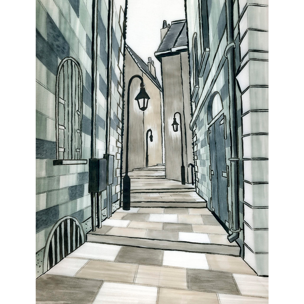 Faber-Castell F167808 8 x Pitt Artist Pens (Soft Brush) Shades of Grey