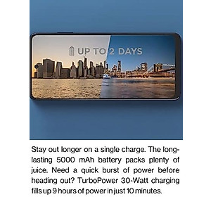 Motorola Moto Edge 5G UW 256gb Nebula Blue for Verizon (Renewed)