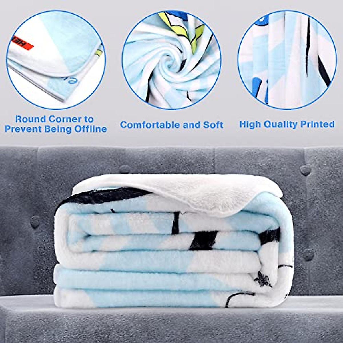 60" X 40" Superhero Baby Milestone Blanket Premium Soft Fleece Infant Month Blanket with Felt Frames Personalized Photography Backdrop Photo Prop Gifts for Newborn Boys Girls