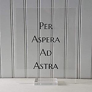 Per Aspera Ad Astra - Floating Quote - Latin Proverb - Through the thorns to the stars - Through hardship to the stars - Persevere Endurance