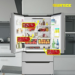 NEW 1 PCS W10515058 and 2 PCS W10515057 LED Light Set Compatible with Whirlpool Kenmore Maytag freezer refrigerator, Replaces WPW10515058, W10522611, AP6022533 PS11755866, WPW10515057, Red 3 Pack