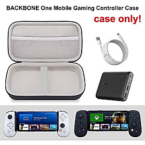 Elonbo Hard Travel Case for Backbone One Mobile Gaming Controller,Compatible with Backbone One for iPhone/iPhone PlayStation Edition/Android/Android PlayStation Edition， Handheld Gaming Console Holder