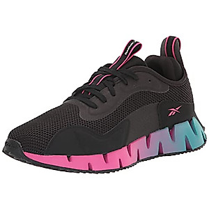 Reebok Women's Zig Dynamica Sneaker, Black/Proud Pink, 8.5