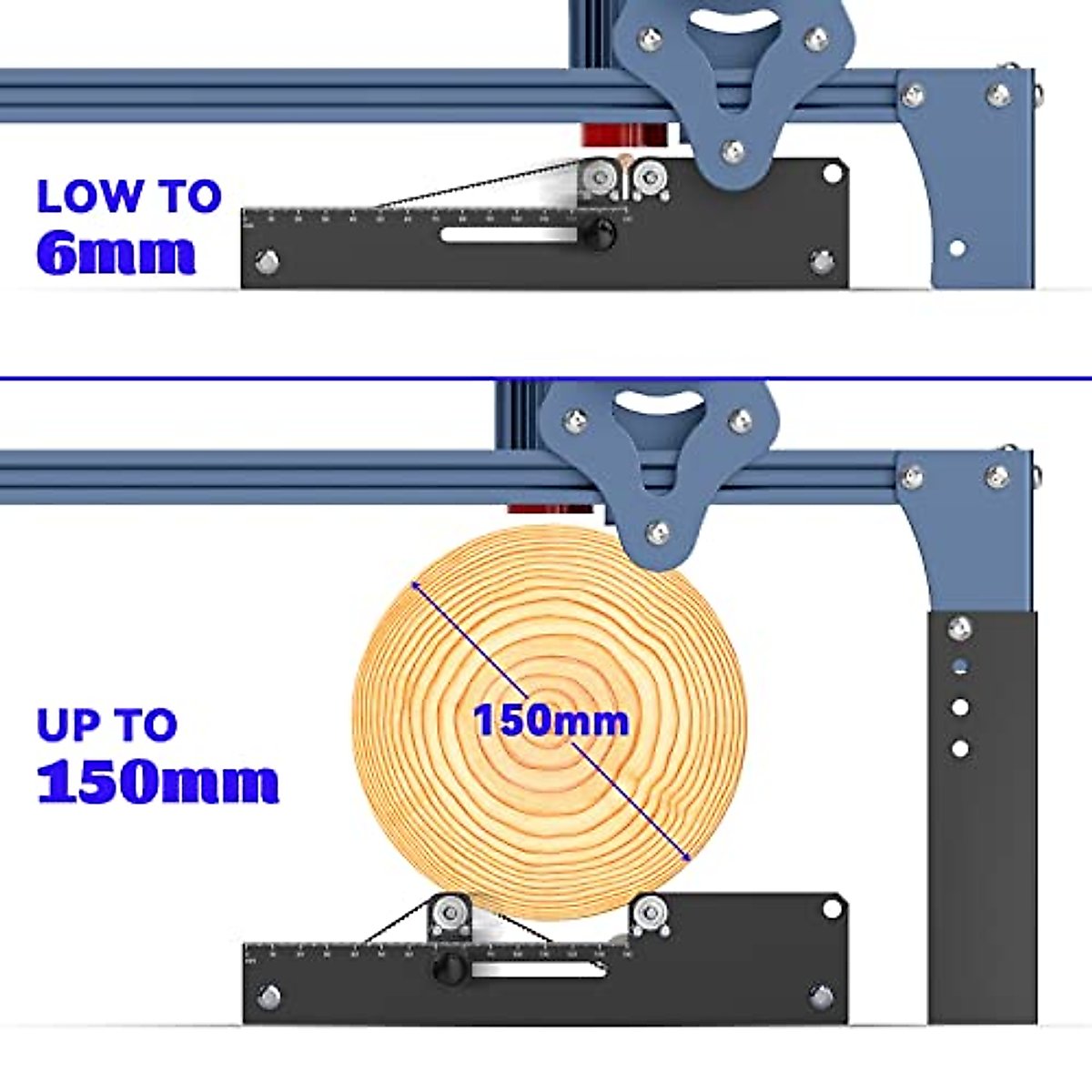 SCULPFUN Laser Rotary Roller, Laser Engraver Y-axis Rotary Roller Engraving Module 360° Rotating for Engraving Different Size Cylindrical Objects Cans, Compatible with Most Engraving Machines