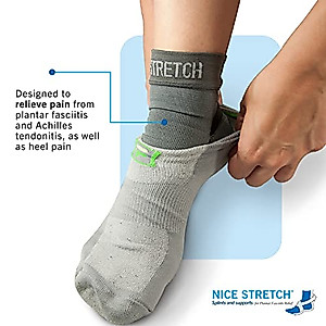 Brownmed - Nice Stretch Plantar Fasciitis Sleeve - Foot Compression Sleeve for Plantar Fasciitis & Achilles Tendonitis - Foot & Ankle Compression Brace for Arch Support - Small/Medium