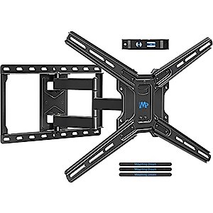 Mounting Dream TV Wall Mount Swivel and Tilt, Full Motion TV Bracket with Articulating Arm for 42-70 Inch Flat/Curved Screen TVs, up to VESA 600x400mm and 80 LBS Fits 16" Studs, MD2653