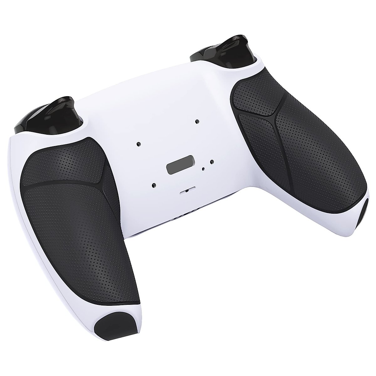 Black White Performance Rubberized Grip Redesigned Back Shell for PS5 Controller eXtremerate Rise & RISE4 Remap Kit - Controller & Rise Remap Board NOT Included