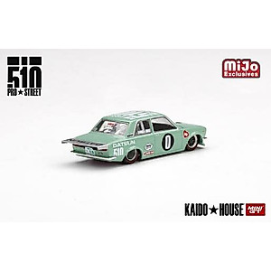 Datsun 510 Pro Street KDO510 Light Green (Designed by Jun Imai) Kaido House Special 1/64 Diecast Model Car by True Scale Miniatures KHMG008