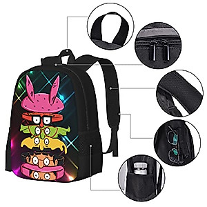Bob's Animated Burgers Student School Bag College Laptop Backpack Travel Rucksack Office Daypack