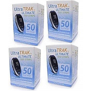 200Ct Test Strips Plus Free Ultra Trak Ultimate Meter, 4 Boxes 50 Strips Plus 1 Free Meter