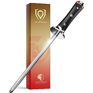 Dalstrong Butcher Knife - 10 inch - Centurion Series -G10 Handle Meat Kitchen Knife - Razor Sharp Bundle with Honing Rod - 8 inch - Centurion Series G10 Handle Kitchen Utensils