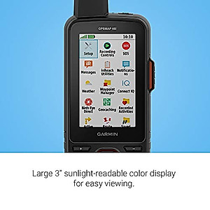 Garmin GPSMAP 66i, GPS Handheld and Satellite Communicator, Featuring TopoActive mapping and inReach Technology