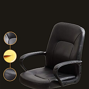 Mlaea Executive Computer Desk Chair, Comfortable Home Office Chair with Backrest, Classroom Dormitory Hotel Chair, 48 * 48 * 99CM(Color:#2)