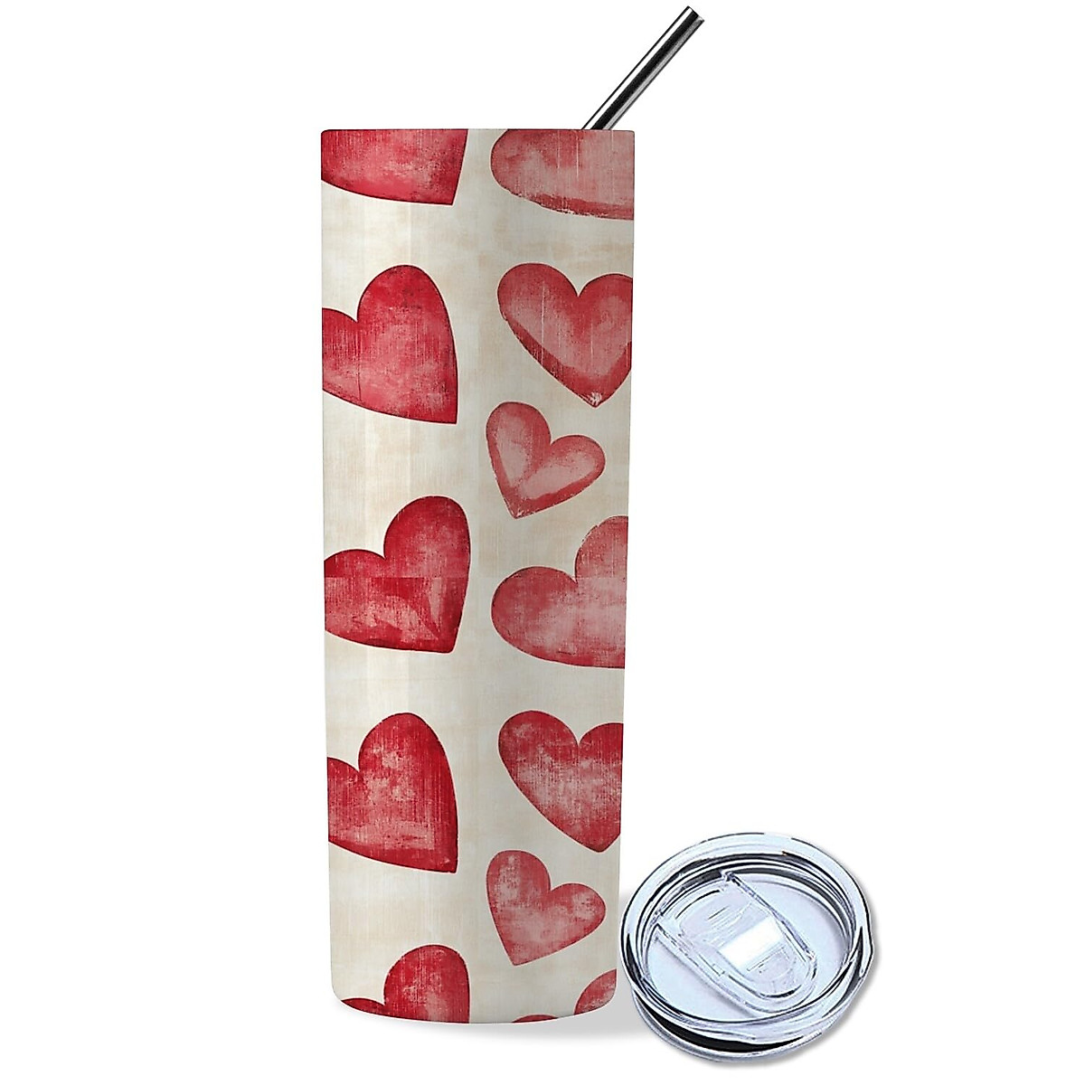 Medpol love kisses valentines insulated tumblers coffee cup Gift，love kisses valentines Drinking Glasses-Tea Cup-Coffee Mug tumbler with lid and straw 20 oz insulated tumbler cups