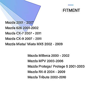 RDBS Aftermarket Radio Harness Fit for 2001-2007 Mazda Modles Tribute/Mpv/Miata/CX7/CX9/Protege Stereo Wiring Connector