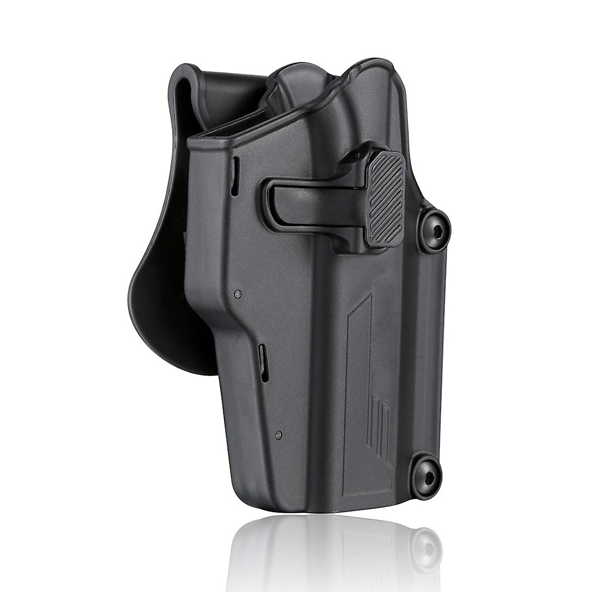 Multi-Fit Gun Holster Fits 80+ Pistols, OWB Tactical Holster for Glock/Sig Sauer/CZ/Ruger/Springfield/Beretta/S&W M&P/1911/Taurus/HK/CZ/Walther, 360° Adjustable Open Carry Holster - Right Handed