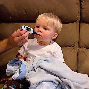 Apex Large Face LCD Fast Read Digital Thermometer for Adults and Children - Instant Read Thermometer for Fever Detection with Quick 10 Second Read Time (Packaging May Vary) (Pack of 2)
