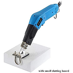 110V Electric Foam Cutter Knife Sponge Peral Foam Cutting Tool Groove Slotting Air-cooling Hot Heat Cutter Kit Blades (Air-cooled cutter)