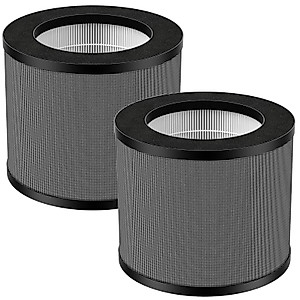 TT-AP006 Replacement Filter Compatible with TaoTronics TT-AP006, 3-in-1 H13 True HEPA Filter and High-Efficiency Activated Carbon Filter, 2-Pack TT-AP006 Filters