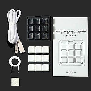 Koolertron Mechanical Numpad Macro Keyboard, 9-Key Numeric Keypad LED Backlit Gaming Keyboard, Fully Programmable Number Pad Keyboard, Computer High Ground Mechanical Macro Number Keypad